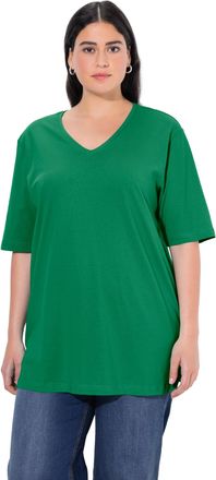 Ulla Popken Damen, gro&szlig;e Gr&ouml;&szlig;en, Basic-V-Shirt