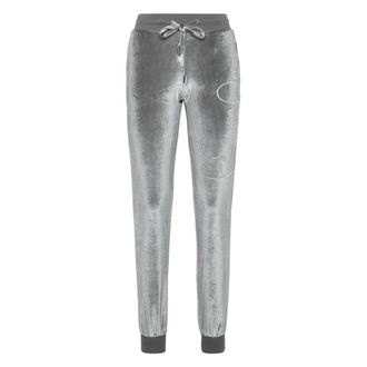 Philipp Plein Femme, Pantalons, Gris, Taille: 40 FR Pantalon de jogging Crystal Signature