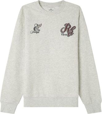 Springfield Herren Resistance Crew Neck Ls Graphic Bedruckter Sweatshirt, grau, Large