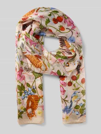 Fraas Stola aus reiner Seide mit floralem Allover-Print