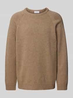 Rotholz Strickpullover mit Raglan&auml;rmeln Modell Smiley