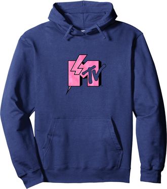 Giesswein Pinkes MTV-Logo mit Blitzbolzen Pullover Hoodie