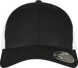 Flexfit Unisex 110 MESH Cap 2-Tone Baseballkappe, Black/White, one Size