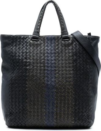 Bottega Veneta Hobo Bags - Tricolor Nappa Intrecciato Convertible Tote - Gr. unisize - in Schwarz - für Damen