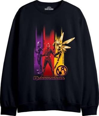 MARVEL « Antman - Quantumania Group Characters » MEANTMMSW011 Sweatshirt Homme, Navy, Taille M