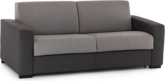Talamo Italia Schlafsofa Dababo, 2-Sitzer-Sofa, 100% Made in Italy, Wohnzimmersofa mit drehbarer &Ouml;ffnung, aus gepolstertem Stoff, mit schmalen Armlehnen, Cm