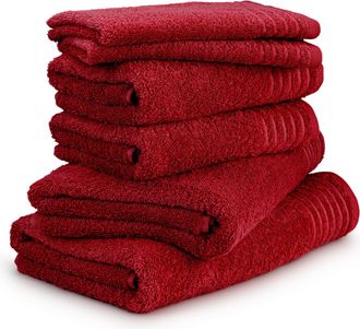 Möve Handtuchset New Classic 6-TLG Handtücher - 2X 30x50 cm + 2X 50x100 cm + 2x67x140 cm, 100% Baumwolle