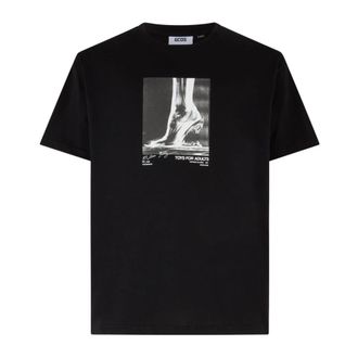 GCDS Morso Oversized T-Shirt - - Tops - Damen - Schwarzk - L