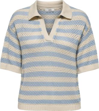 Jacqueline de Yong Jdytikka S/S Collar Pullover KNT