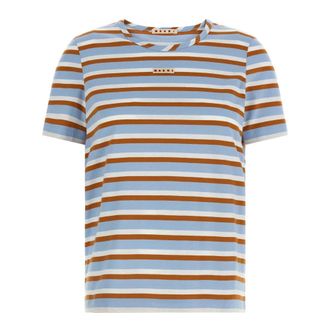 Marni Femme, Tops, Multicolore, Taille: 38 FR T-shirt ray&eacute; en jersey de coton