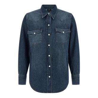 A.P.C. Western Shirt - - Blouses & Shirts - Damen - Blau - S