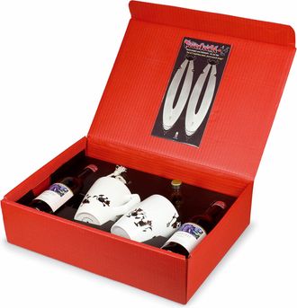 Take 2 Germany Take2 26070 Feuerteufel Geschenk Box, Edelstahl Porzellan, 8-teiliges Set