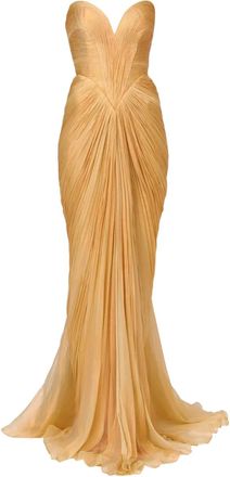 Iris Serban robe Christina à coupe longue - Jaune