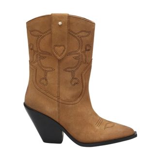 Fab By Fabienne Chapot Braune Cowboy-Stiefel mit spitzer Zehenpartie - - Shoes - Damen - Braun - 41 EU