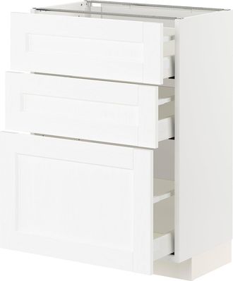 IKEA METOD / MAXIMERA Unterschrank mit 3 Schubladen