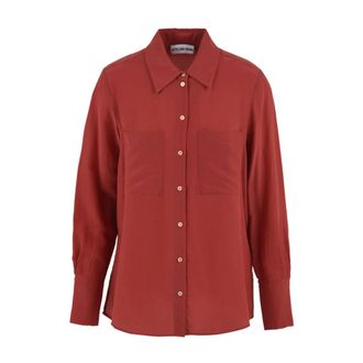 Attic and Barn Rote Bluse mit Modell Atsh004 - - Blouses & Shirts - Damen - Rot - M