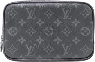 Louis Vuitton Pre-owned Monogram Eclipse Pouch - Femme - Pre-owned - Noir - Taille: ONE Size