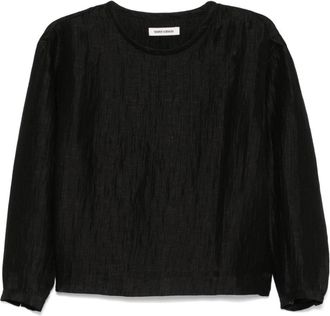 Henrik Vibskov Bluse mit Schlüssellochausschnitt - Schwarz