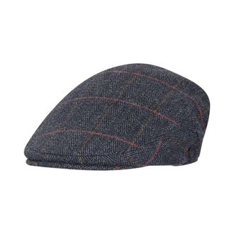 Walker and Hawkes Cambridge - Unisex Schieberm&uuml;tze aus Tweed - Country-Stil - Blauer Tweed - 3XL (62cm)