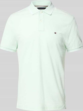 Tommy Hilfiger Regular Fit Poloshirt aus Baumwoll-Leinen-Mix