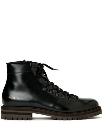 Common Projects bottines en cuir à lacets - Noir