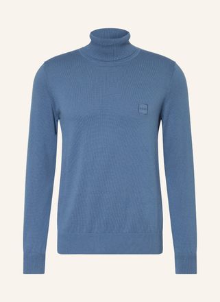HUGO BOSS Rollkragenpullover Akiro blau