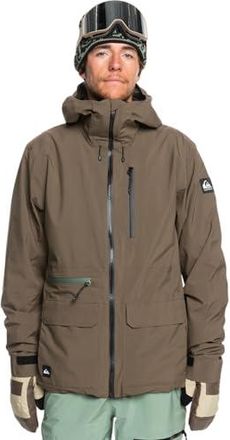 Quiksilver Quest Stretch 20K JK Jacket, Canteen, M Mens