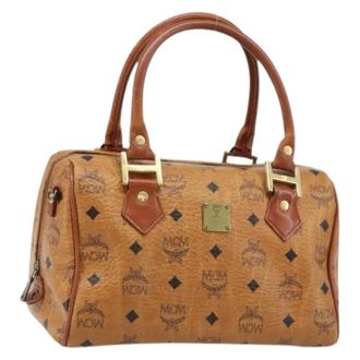 MCM Sac Boston doccasion - Femme - Pre-owned - Brun - Taille: ONE Size