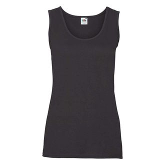 Fruit Of The Loom Fruit of the loom Damen Valueweight Vest Lady-Fit Sport Tank Top, Schwarz (Black 101), X-Large (Herstellergr&ouml;&szlig;e: 16)