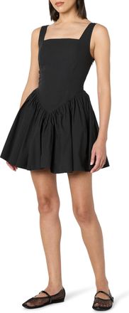The Drop V-Front Ballet Mini Dress Kleider, Schwarz, XXL Große Größen