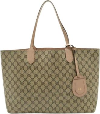Gucci unisex, Pre-owned, Beige, Taille: ONE Size Sac fourre-tout en toile Pre-owned