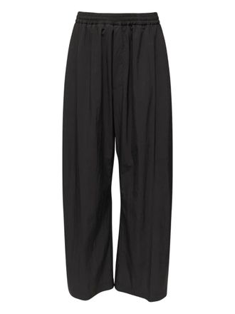 Maison Margiela pantalon de tailleur &agrave; taille &eacute;lastique - Noir