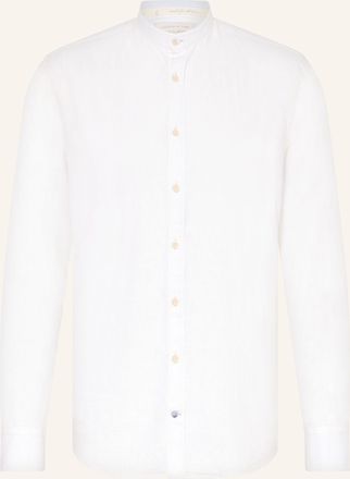 Colours & Sons Colours & Sons Hemd Regular Fit Mit Leinen weiss