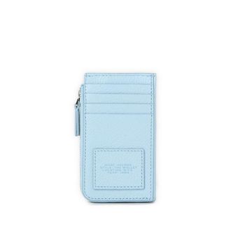 Marc Jacobs The Leather Top Zip Münzgeldbörse - Blau