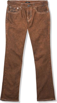 True Religion Herren Ricky Big T Flap 1/2 34 in Jeans, Charlatans Brown Wash, 49