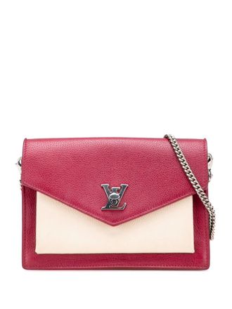 Louis Vuitton 2019 Bicolor Leather MyLockMe Chain Pochette Umhängetasche - Braun