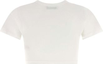 The Attico Bustier Crop T-Shirt - White