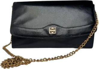 Givenchy Sac bandouli&egrave;re vintage en cuir verni Pre-owned - Femme - Pre-owned - Noir - Taille: ONE Size