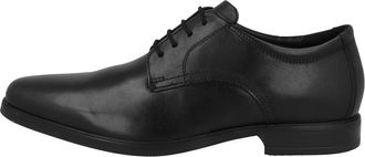 Clarks Herren Howard Walk Oxford, Schwarzes dunkelschwarzes Leder, 39.5 EU