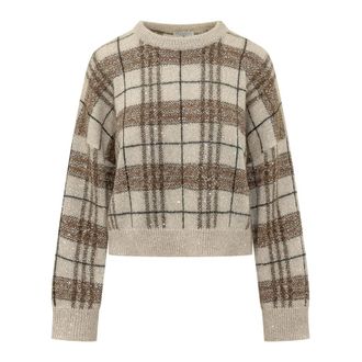 Brunello Cucinelli Femme, Pulls, Beige, Taille: 42 FR Pull