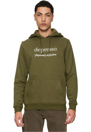 Mister Tee Herren Kapuzenpullover Depresso Hoody Olive XL