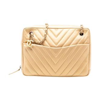 Chanel unisex, Pre-owned, Jaune, Taille: ONE Size Sac &agrave; main &agrave; poign&eacute;e sup&eacute;rieure Pre-owned