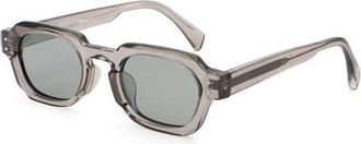 Generic Lunettes De Soleil R&eacute;tro Carr&eacute;es UV400 For Les Activit&eacute;s De Plein Air, Les Trajets Domicile-travail, Le Sport, Les Photos De Vacances(Gray)