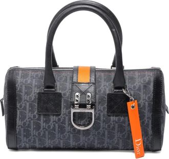Dior 2005 Boston Trotter-pattern tote bag - Blau