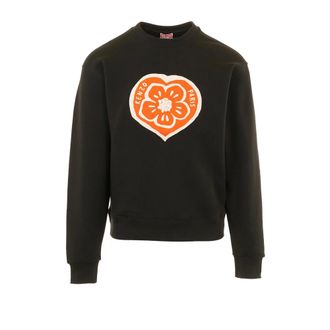 Kenzo Homme, Sweatshirts et sweats &agrave; capuche, Noir, Taille: L Boke Heart Classic SweaT-shirt
