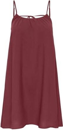 Only Onlnova Life Vis Keyla Dress Solid pour femme, Bordeaux, M