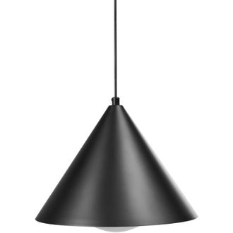 Beliani Hängeleuchte LEYRE Metall Schwarz