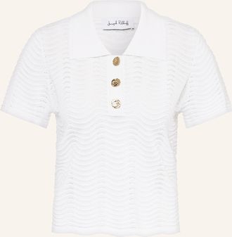 Joseph Ribkoff Strick-Poloshirt weiss