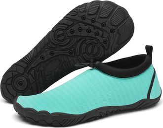Mishansha Badeschuhe Damen Wasserschuhe Frauen Schwimmschuhe rutschfeste Aquaschuhe Schnelltrocknende Strandschuhe Leicht Neoprenschuhe Wassersportschuhe Blau,G