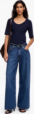 Arket CEDAR Oversized Wide Jeans -Blau